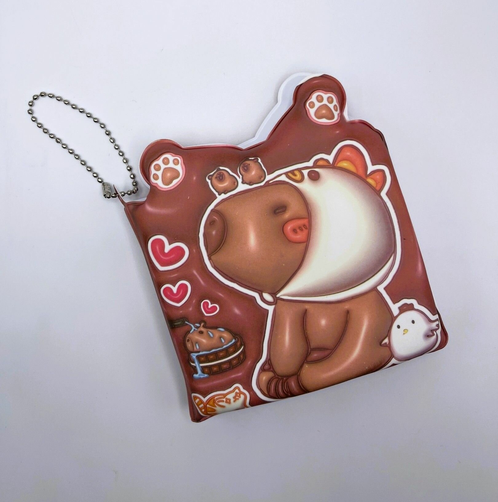 Блокнот в мягкой обложке с отрывными листами " Капибара " 80л (коричневый)