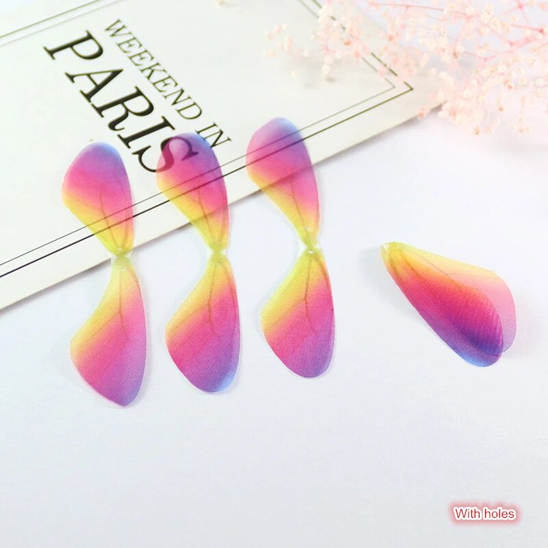 Шифоновые крылья стрекозы для рукоделия 8.5CM Color, 50Pcs