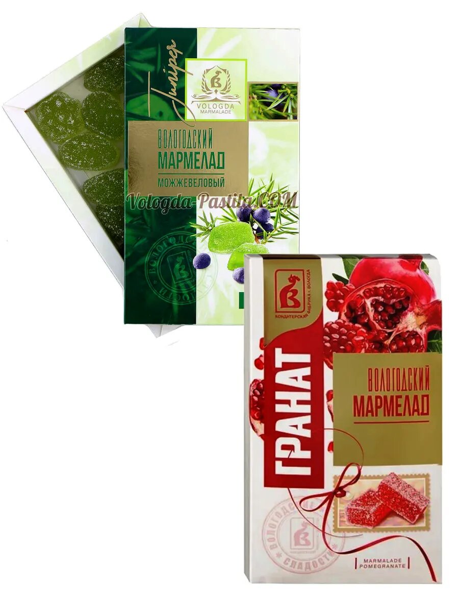 Мармелад Вологодский Можжевеловый - Гранатовый