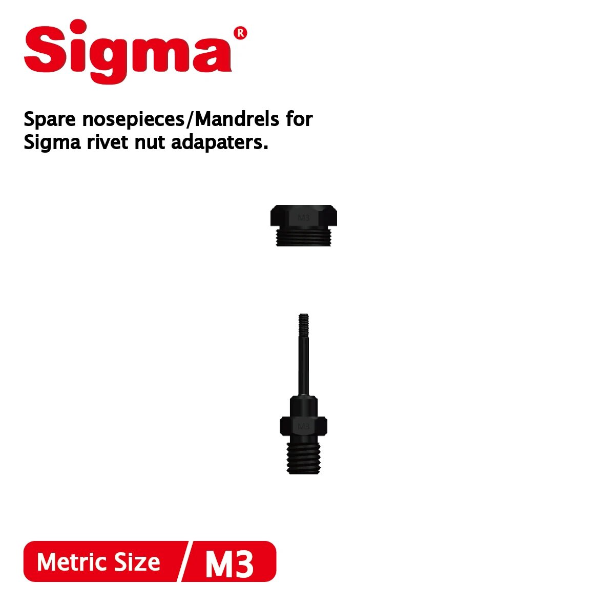 Запасная насадка Sigma M3 для ривет-инструмента