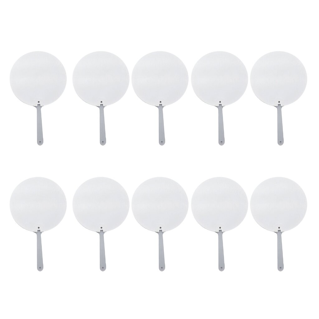 Набор из 10 ручных церковных вееров с двусторонней сублимацией для персонализации на свадьбах и вечеринках