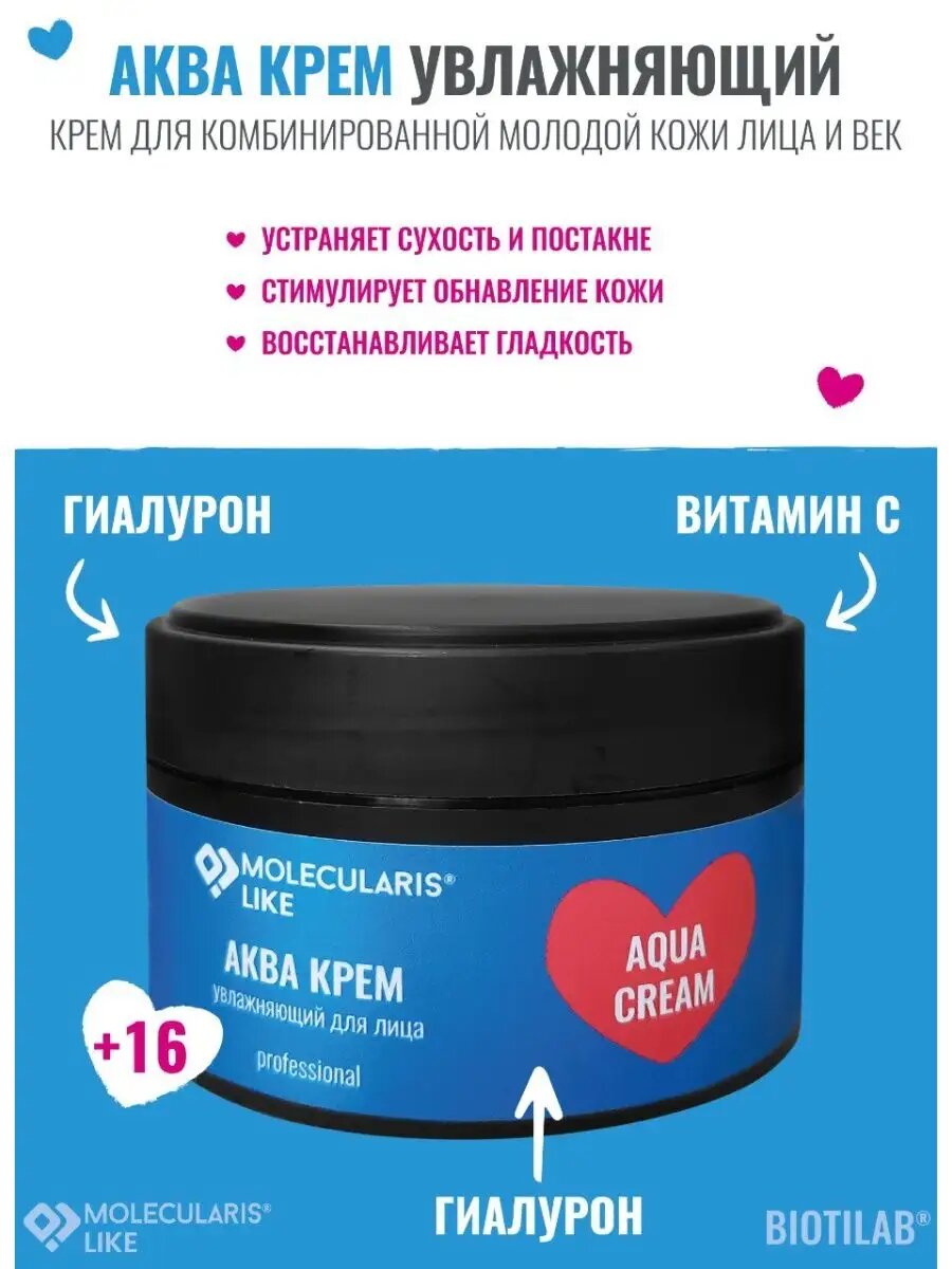 Увлажняющий Аква Крем для лица