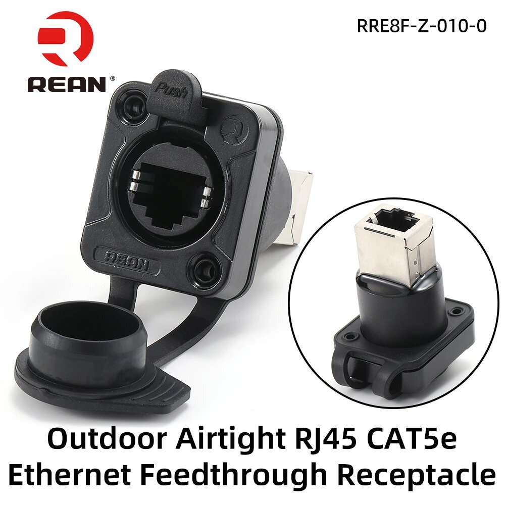 Neutrik's REAN RJ45 CAT5e герметичный разъем Ethernet наружной IP65 90° RRE8F-Z-010 Airtight