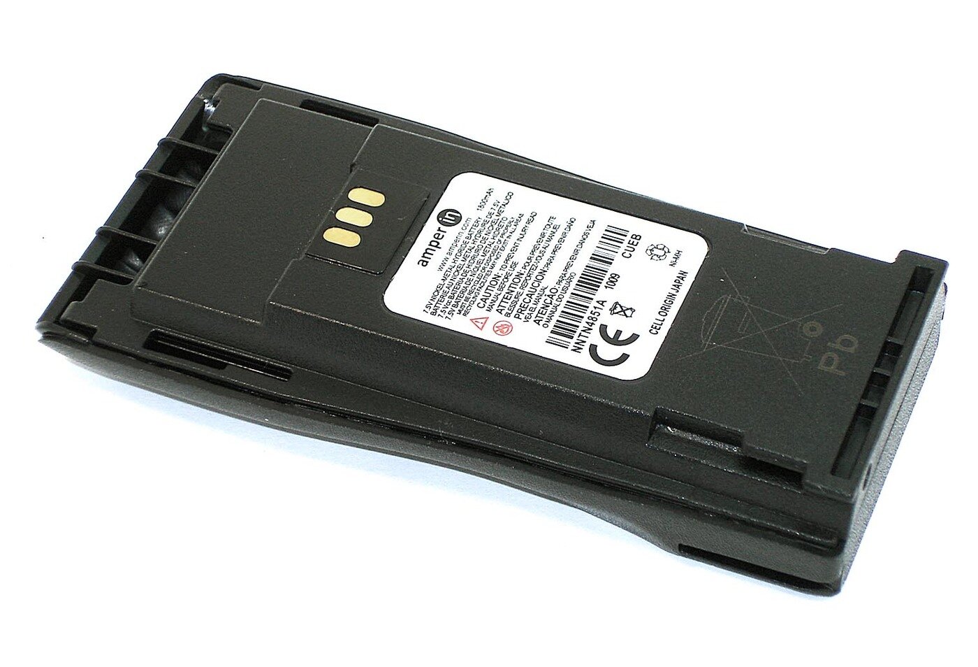 Аккумулятор Amperin для рации, радиостанции Motorola CP серии DP1400 EP450 GP3188 (NNTN4496) Ni-MH 1800mAh 7.5V