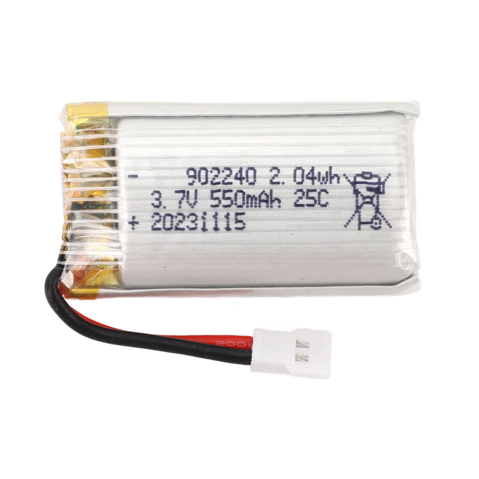 3.7V 550mAh Lithium Battery 902240 Portable Professional UAV with XH2.54 Plug