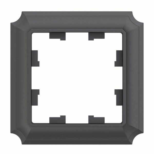 ATLASDESIGN ANTIQUE 1-постовая рамка, базальт