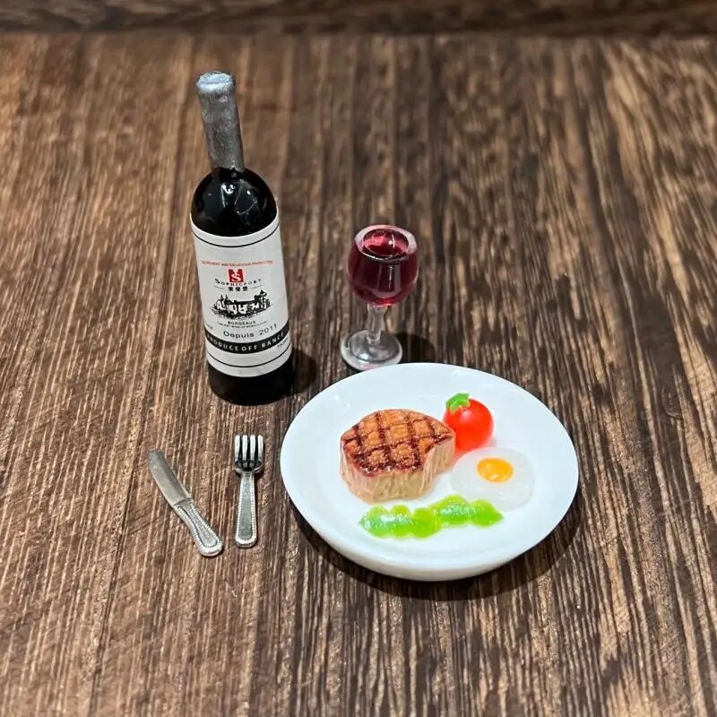 Миниатюрный кухонный набор для кукольного домика 1:12