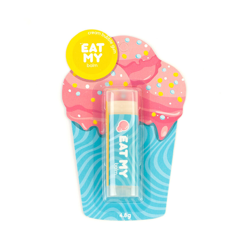 Бальзам для губ EAT MY Сливочный бабл гам 4,8 г