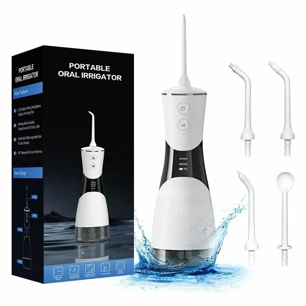 KNOW EASY-Портативный ирригатор для полости рта Sendo by PulseBrush (Штоер) V350 White