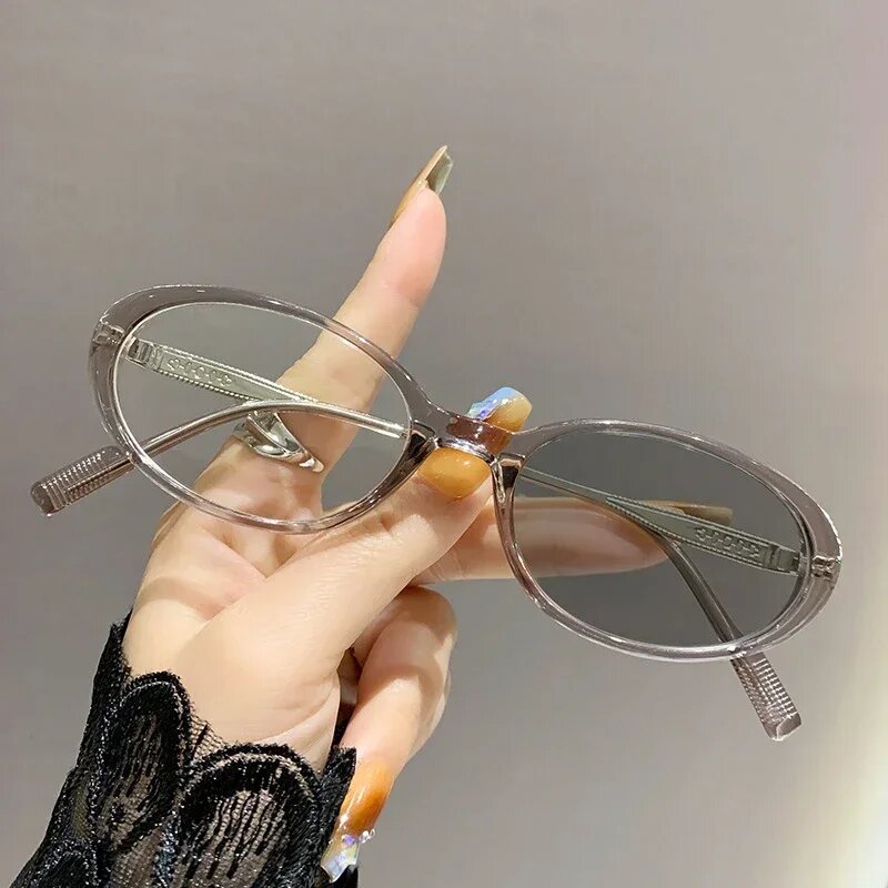 ZRGAE Женские овальные очки для близорукости Tea Grey - Grey, -3.5