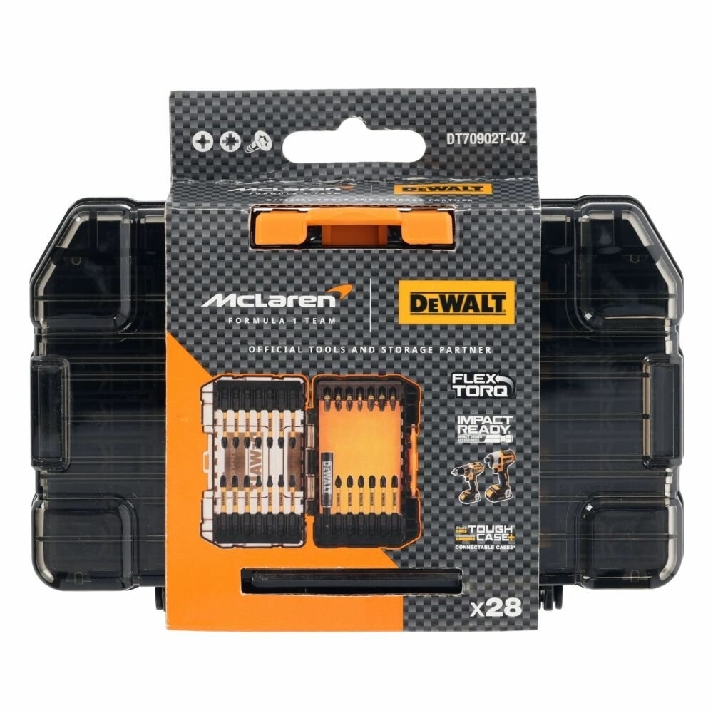 Набор бит DEWALT McLaren Limited Edition DT70902T, 28 шт, в кейсе (DT70902T-QZ)
