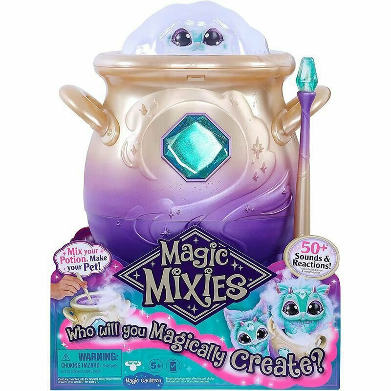 Игровой набор Magic Mixies Волшебный запотевающий котел 20 см плюшевая игрушка, розовый/Без запчастей
