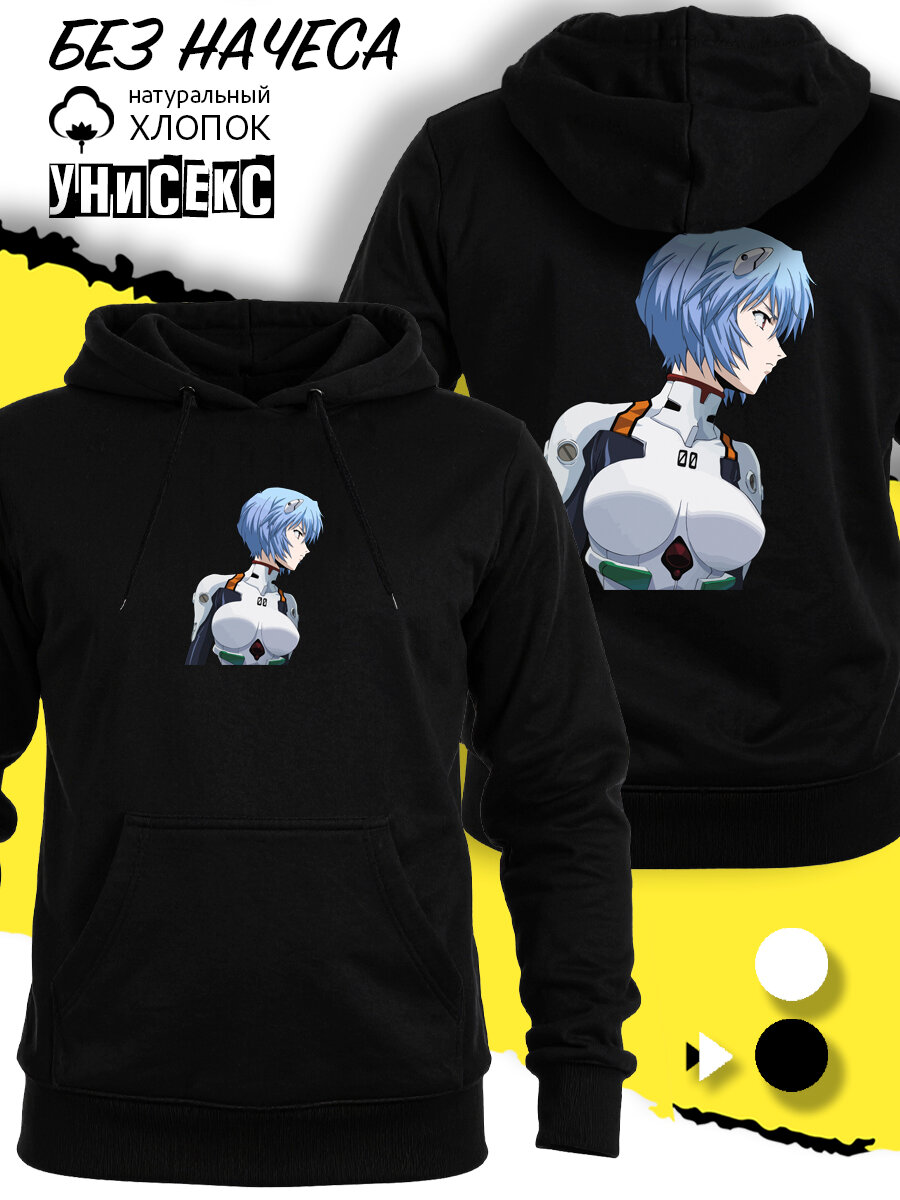 Худи Толстовка свитшот Евангелион Аянами Рей