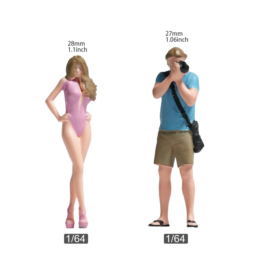 Миниатюрные фигурки MAK 1/64 ремонтный рабочий и полицейский Model 6