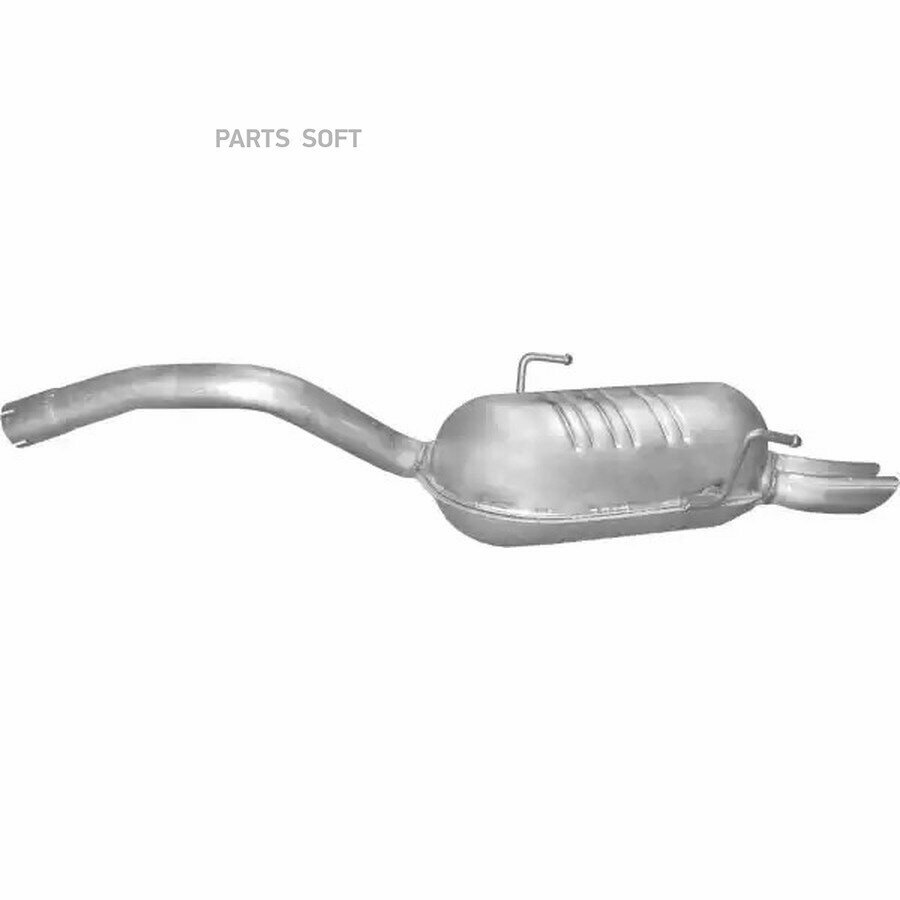 Глушитель задняя часть от официального дистрибьютора, POLMOSTROW, артикул 04332