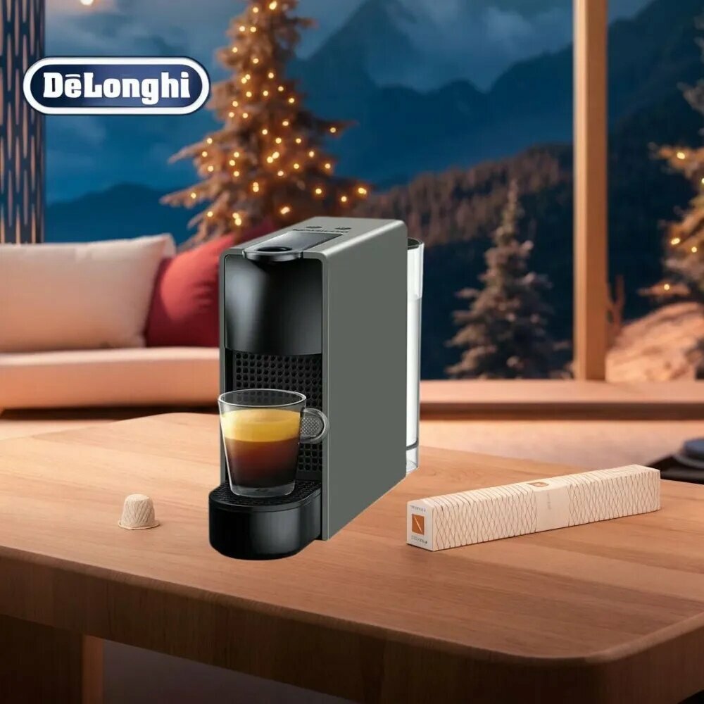 Nespresso Капсульная кофемашина DeLonghi Essenza Mini C30, серый
