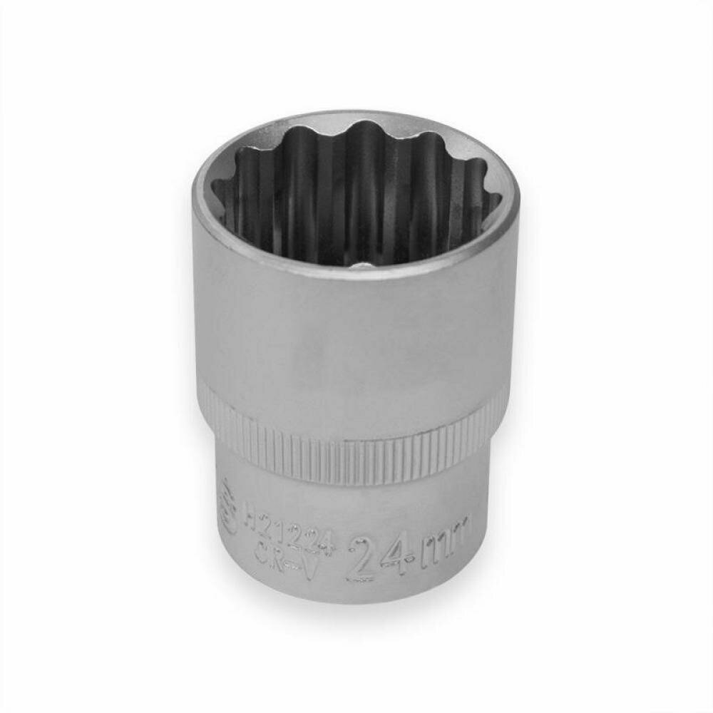 Головка торцевая 12-гранная 1/2'DR (24 мм) AVS H21224