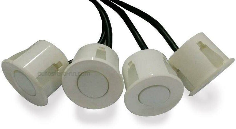 AVS 43312 Датчик парктроника 2.5 м (белый) 22мм AVS PS-22 (1 шт.)