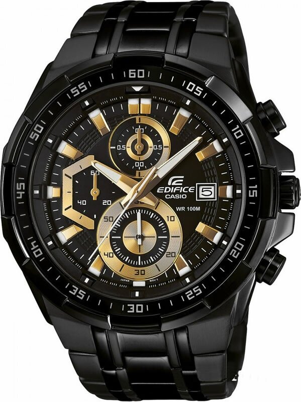 Наручные часы CASIO Edifice, черный/золотой