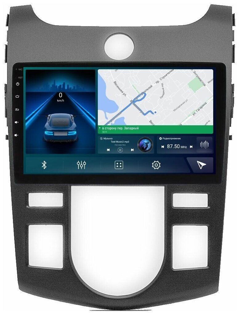Магнитола CRS-300 Киа Церато 2 с Климатом Kia Cerato 2 2009-2012 - Android 13 - Процессор 8 ядер - Память 4+64Gb - Carplay - DSP 36 полос - 4G(Sim)