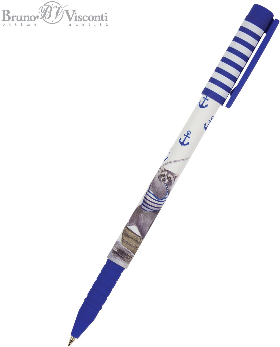Bruno Visconti ручка шариковая FunWrite 0.5 мм 20-0212/73 Енот-рыбак в ассортименте 1 шт.