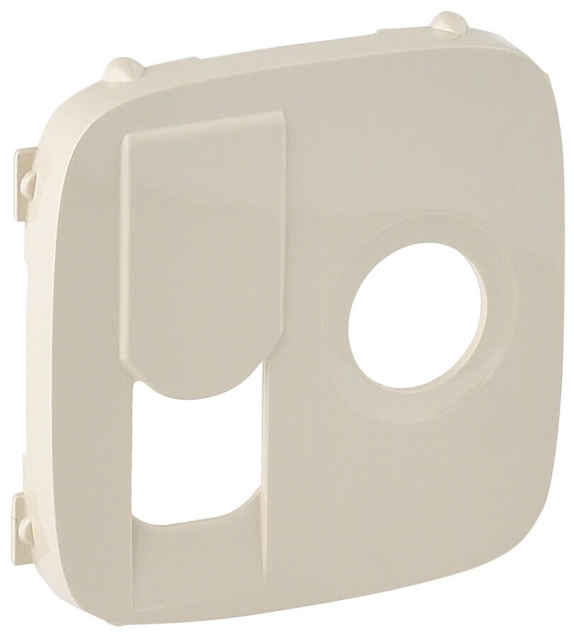Лицевая панель розетки TV-RJ45 Valena ALLURE Legrand, слоновая кость (бежевый) 754836