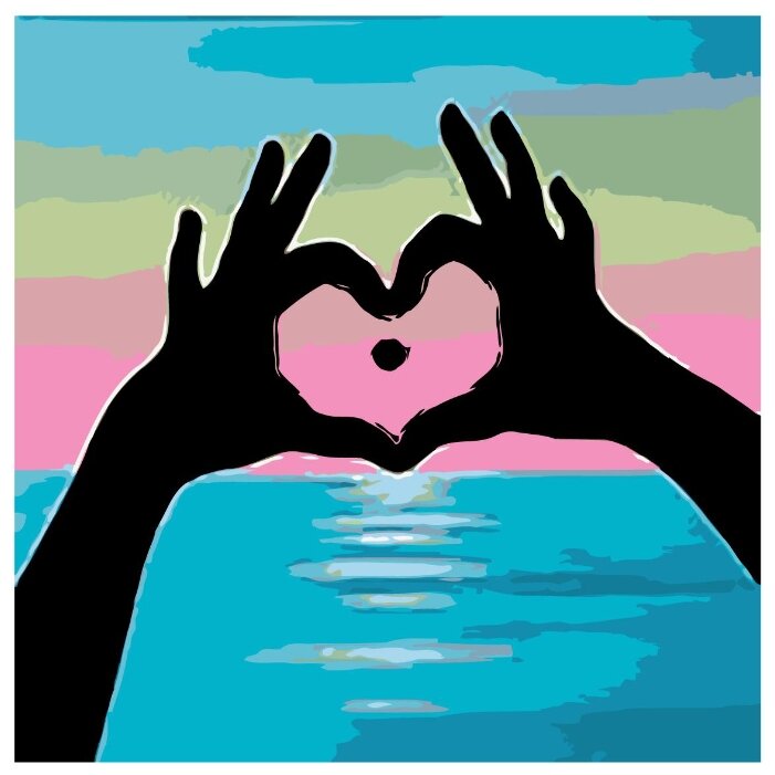 Сердце моря Раскраска по номерам на холсте Живопись по номерам