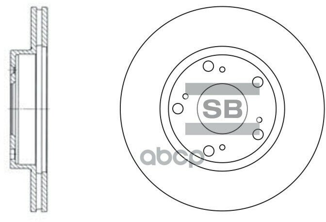 Диск Тормозной Honda Civic 01-/Stream 01- Передний Вент. d 262Мм. Honda 45251-S6m-000; Honda 45251-S7a-J10; Honda 45251-Sna-00.