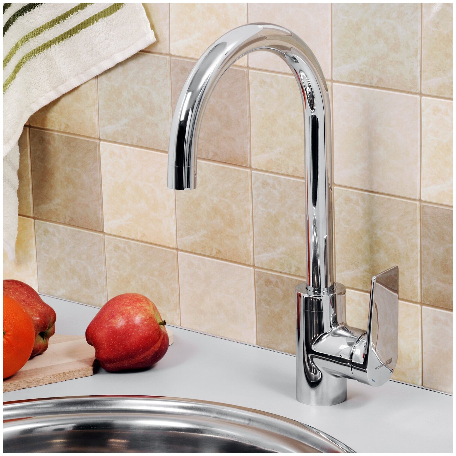 Смеситель для кухни 3207 WasserKRAFT, хром