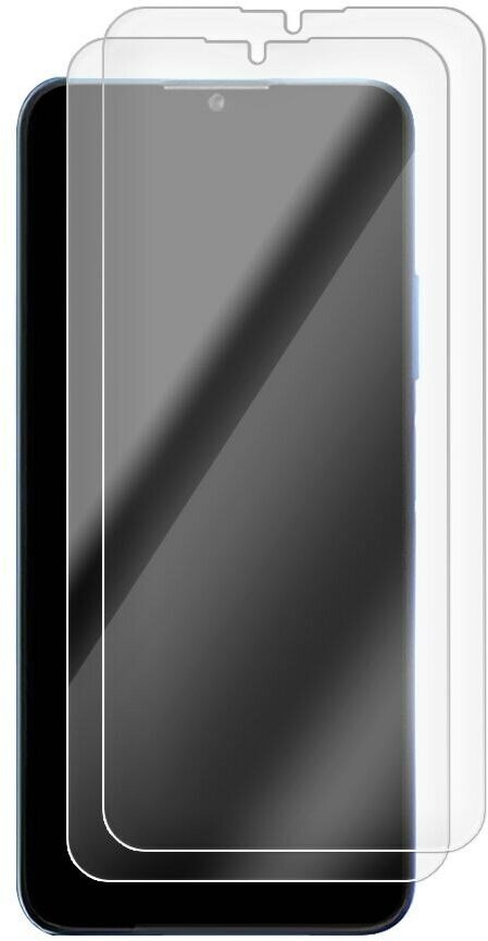 Комплект из 2-x защитных гибридных стекл Krutoff для HTC Wildfire E3 Lite