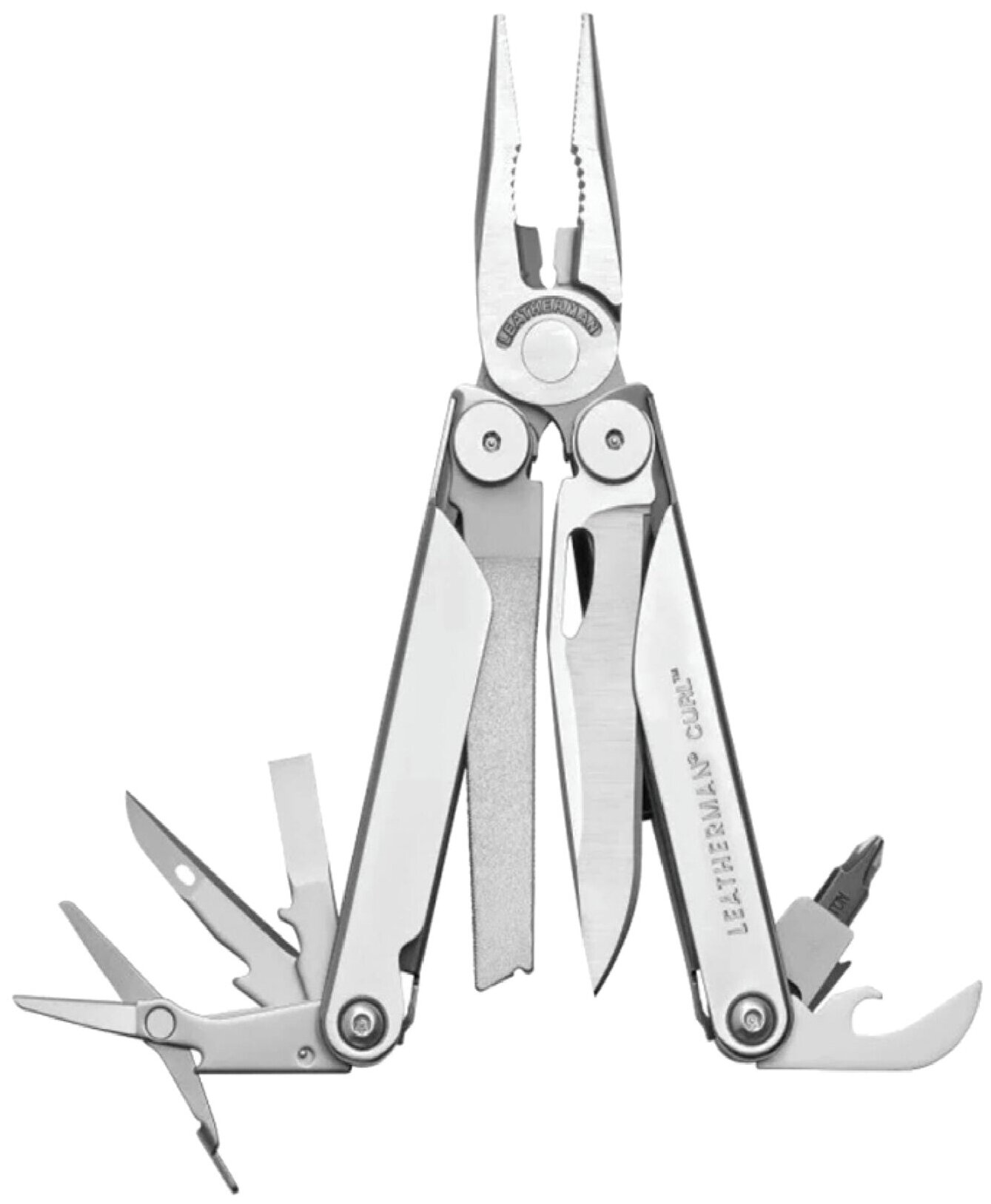 Мультиинструмент Leatherman Curl 15 инстр, 10см, чехол нейлон Стальной