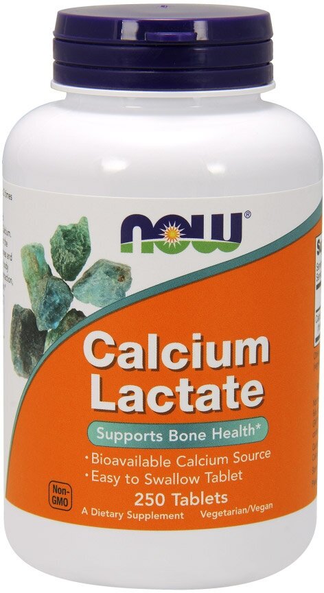 Calcium Lactate NOW (250 таб)