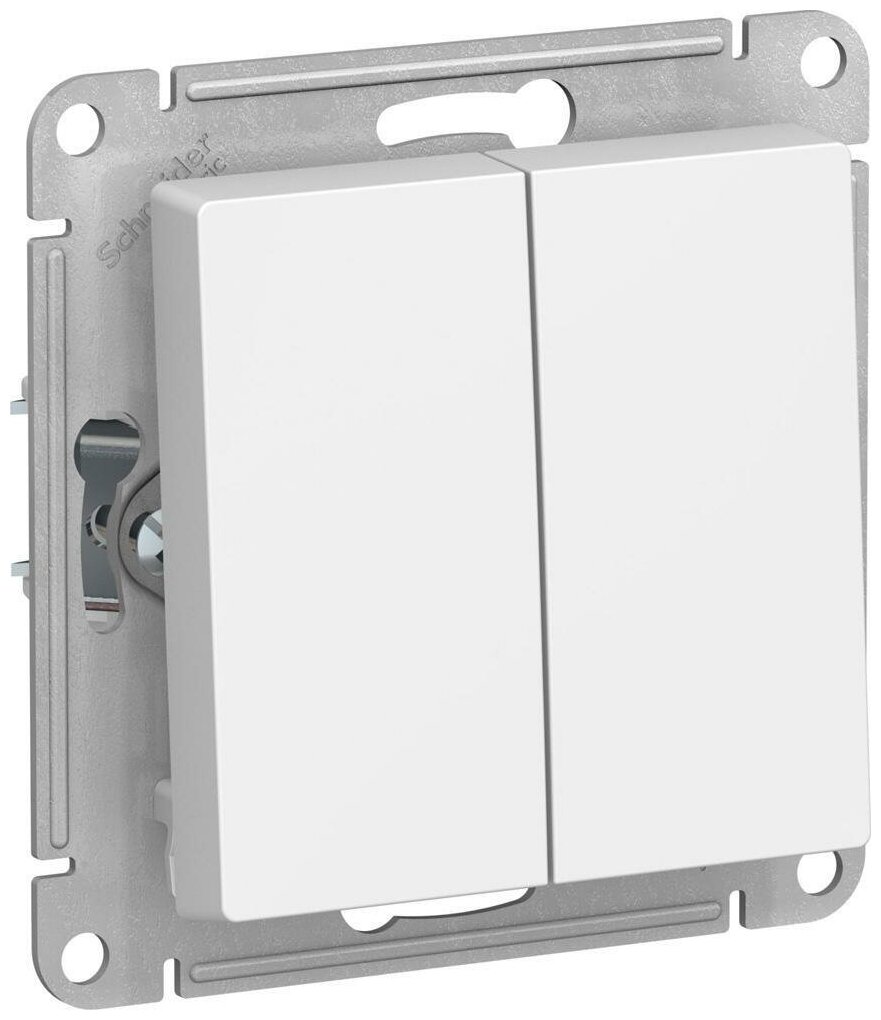 Механизм выключателя Systeme Electric AtlasDesign двухклавишный лотос ATN001351