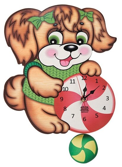 Часы с маятником Собачка с мячом SPI-11/11 113-7010272