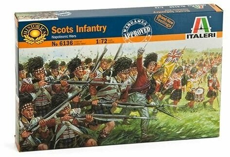 Сборная модель миниатюра / Модель для сборки Italeri / Солдатики NAPOLEONIC WARS - SCOTS INFANTRY
