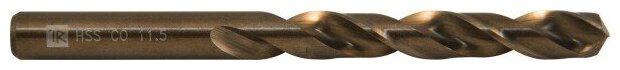 Сверло спиральное по металлу HSS Co в ПВХ упаковке d10.1 мм Thorvik TDB101K5
