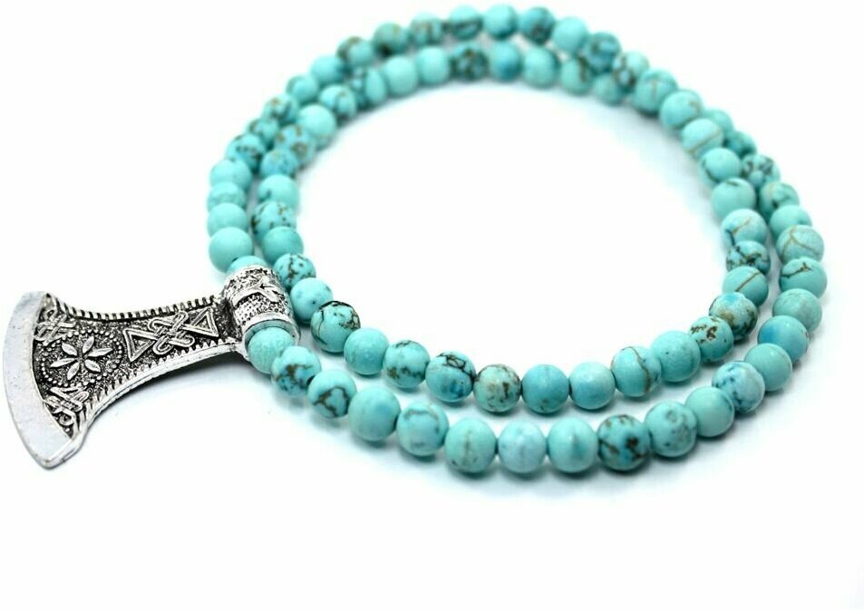 Браслет-нить, бирюза