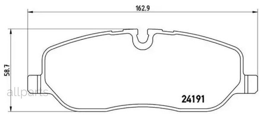 BREMBO P44014 колодки тормозные дисковые, LAND ROVER DISCOVERY III L319 07 04-09 09 LAND ROVER DISCOVERY III V