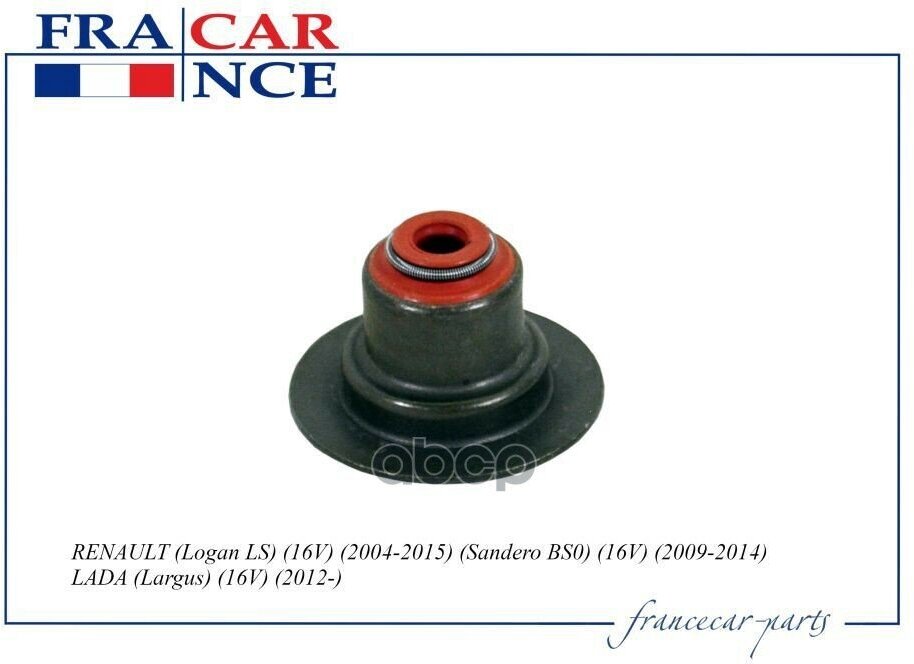 Колпачок маслосъемный RENAULT Logan LS 16V 2004-2015 Sandero BS0 16V 2009-2014 L Francecar арт. FCR20V077