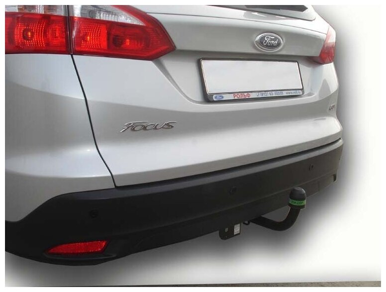 Фаркоп Лидер-Плюс для FORD FOCUS 3 ( универсал) 2010- с электрикой (Smart) и сертифкатом в комплекте арт.(F119-A)