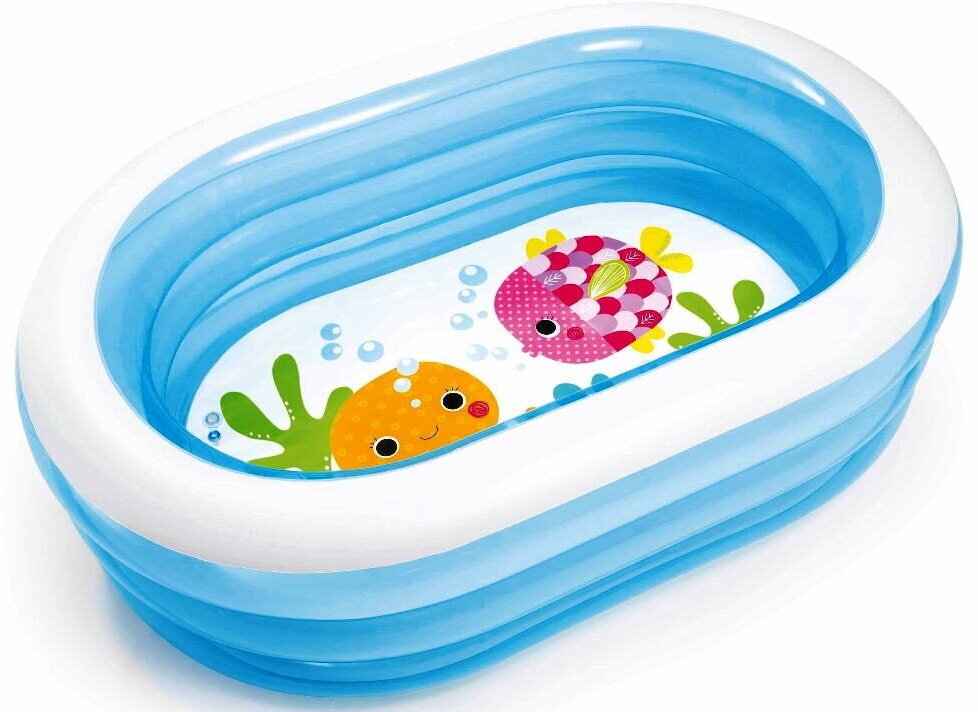 Intex Бассейн овальный Мои морские друзья 163х107х46 см 57482NP с 3 лет