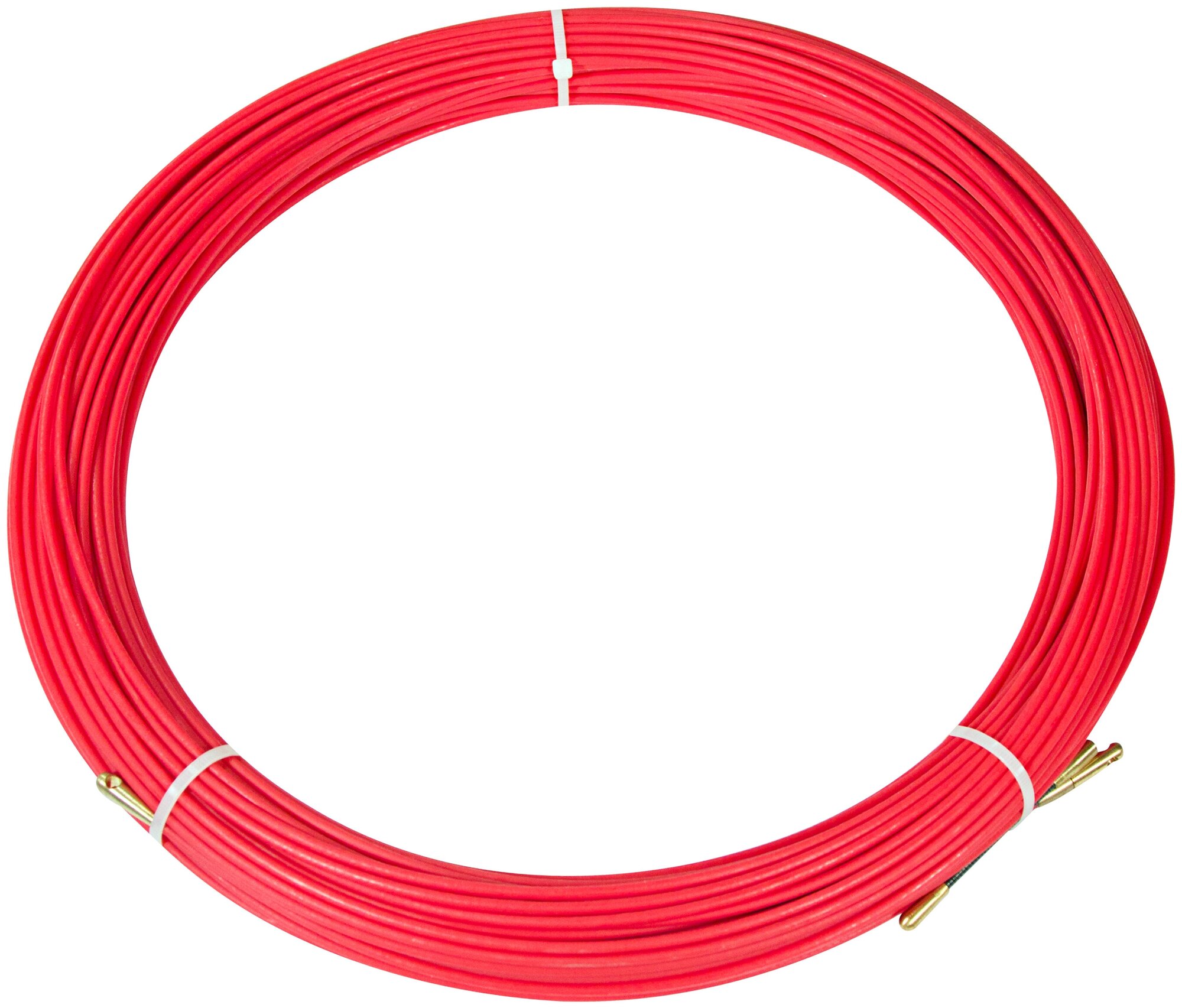 Протяжка кабельная REXANT (мини УЗК в бухте), стеклопруток, d=3,5 мм 70 м, красная