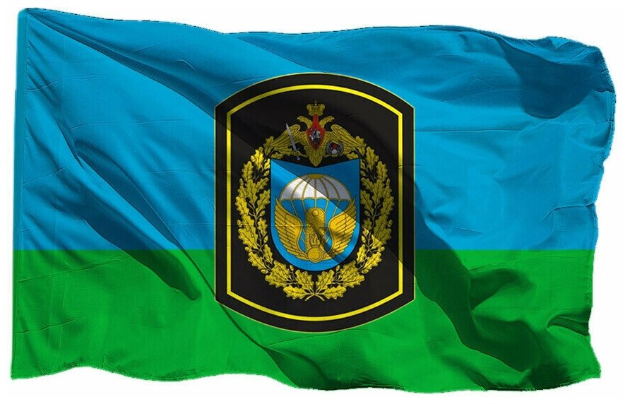 Флаг 242-й учебный центр ВДВ 44 дивизия на шёлке, 70х105 см - для ручного древка