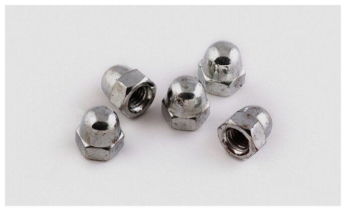 Гайка М3-Р0,5 колпачковая DIN 1587 (50шт)