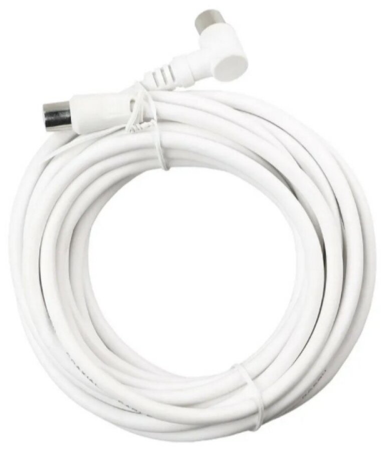 Кабель антенный Smartbuy штекер-гнездо угловой 5 м