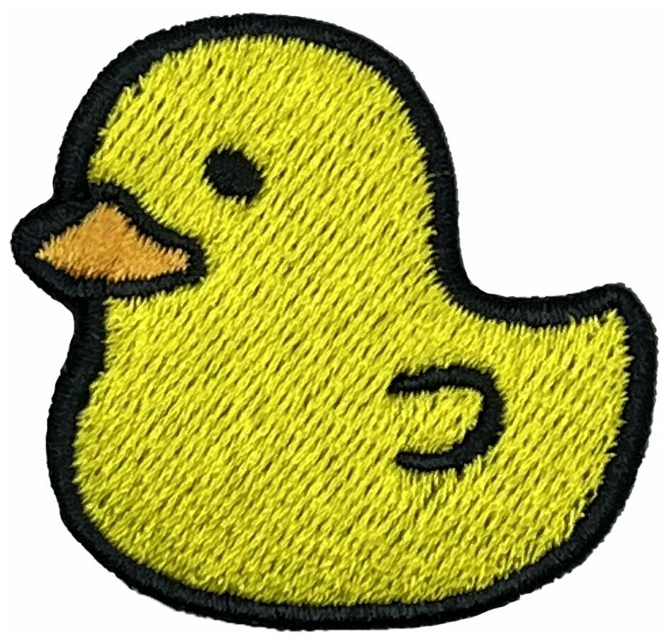 Нашивка (шеврон) Утёнок на термоплёнке, Tixxi Studio, патч текстильный