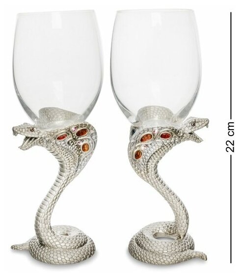 Набор бокалов для вина Змея сер. WIN-220 113-602384