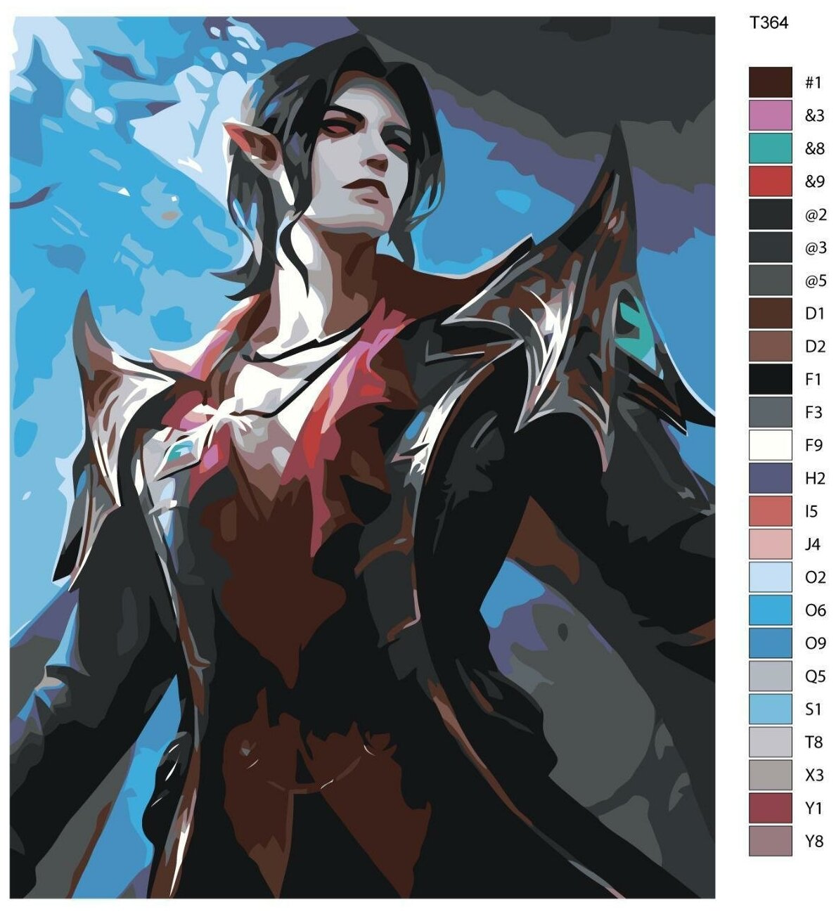 Картина по номерам Т364 "Mobile Legends: сесилион" 40Х50