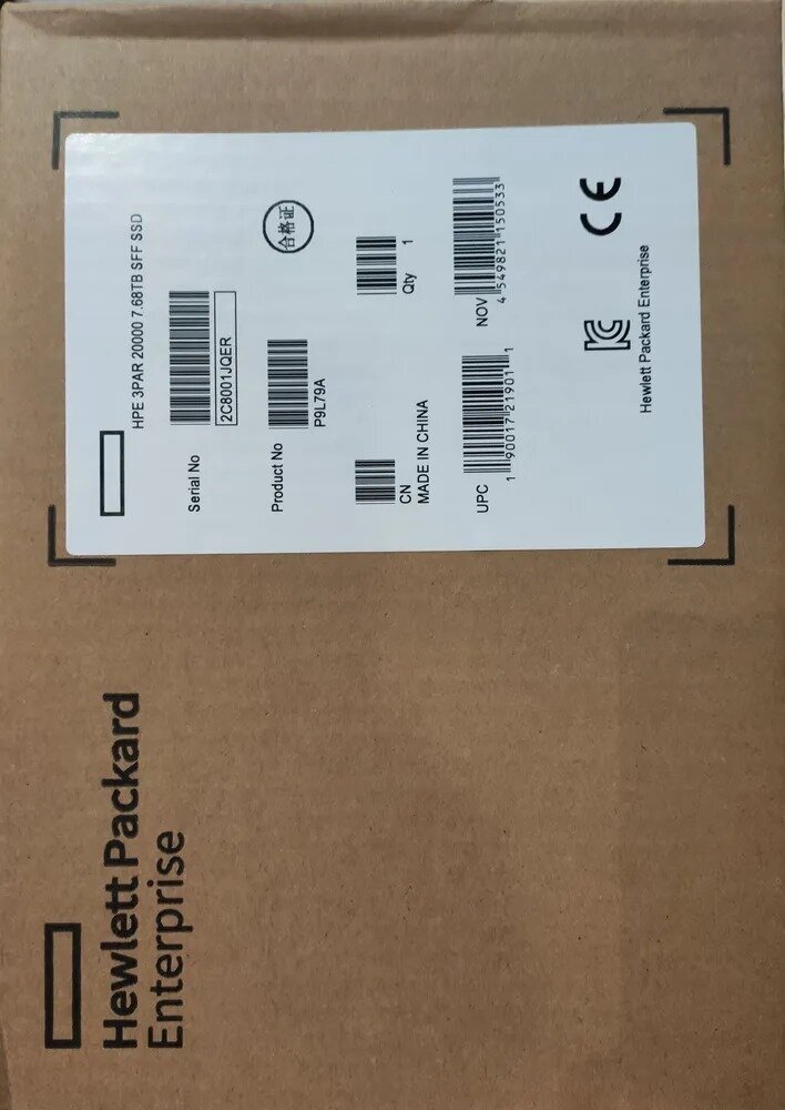 Твердотельный накопитель 3Par P9L79A, 7.68ТБ, для сервера, без радиатора, SAS