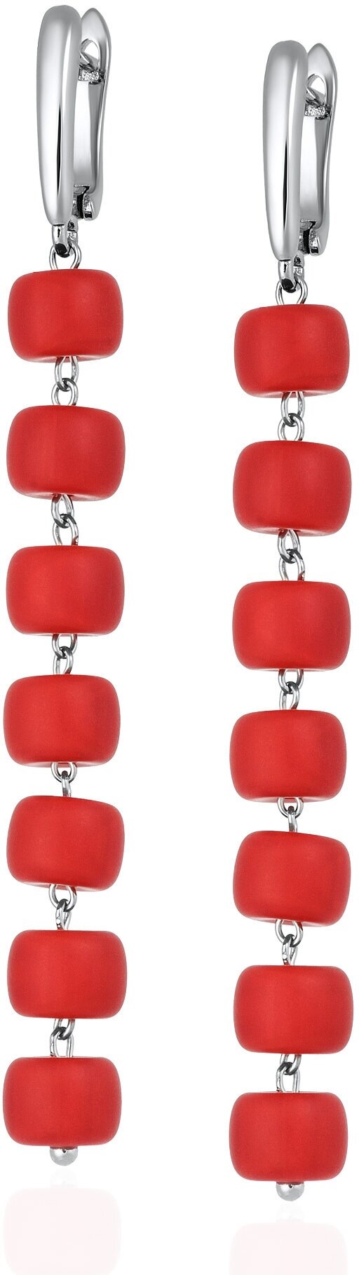 Серьги с подвесками, стекло